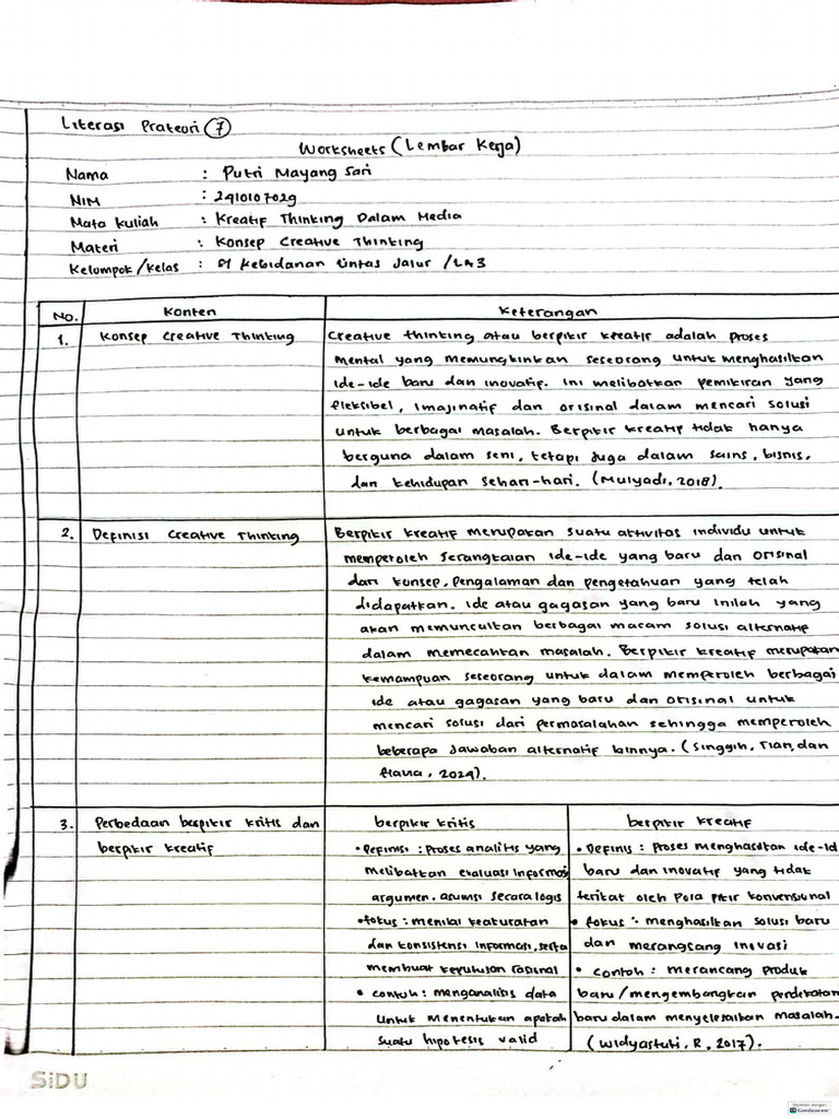 Literasi Prateori KTDM 7 - Compressed | PDF