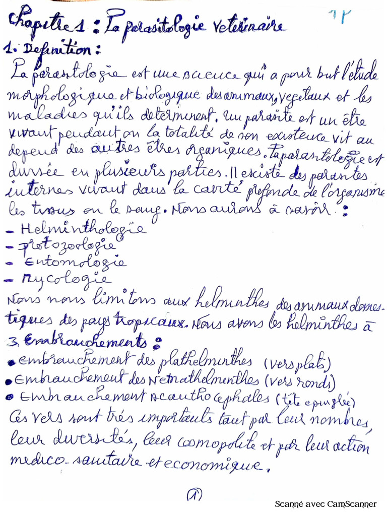 Cours de La Parasitologie | PDF