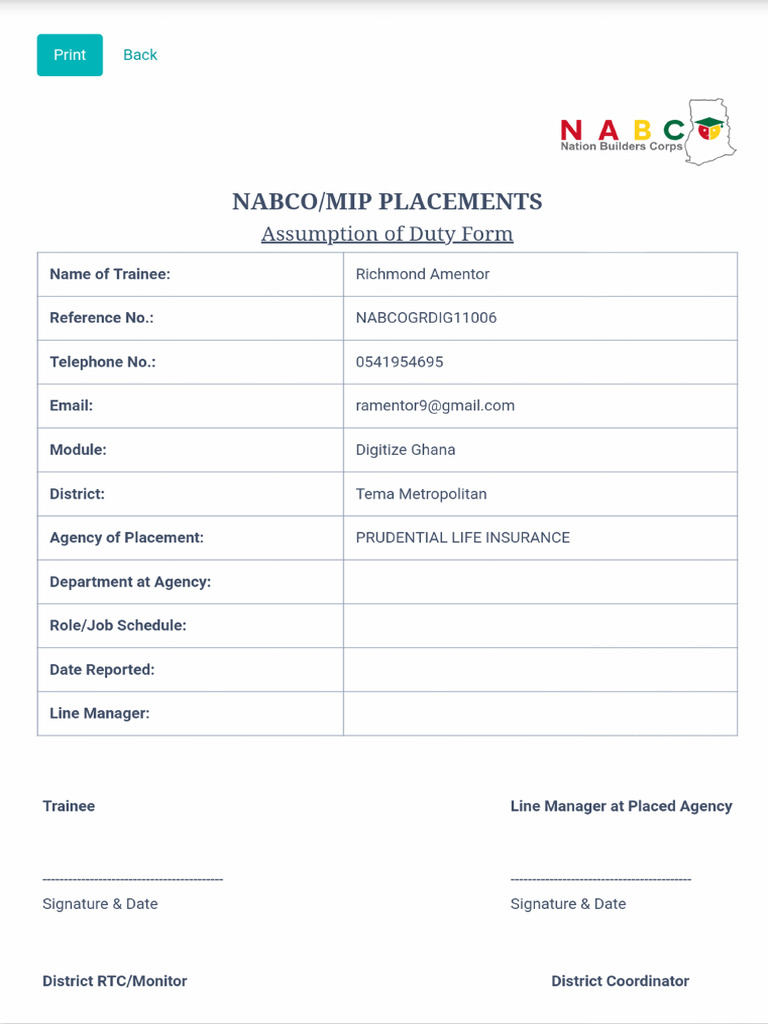 Richy's Assumption Letter | PDF