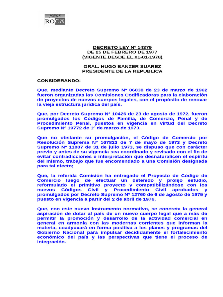 Comercio - Codigo, Texto Ordenado (D.l. 14379, de 25-02-1977) | PDF | Contabilidad | Sociedad de ...