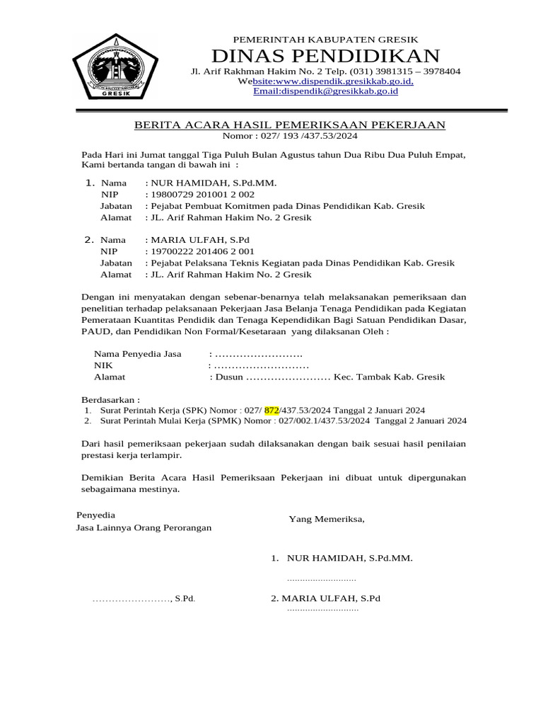 Bahpp & Bastp Agus 2024 | PDF