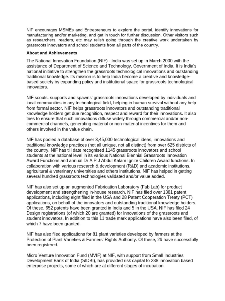 Nif VVM Material | PDF