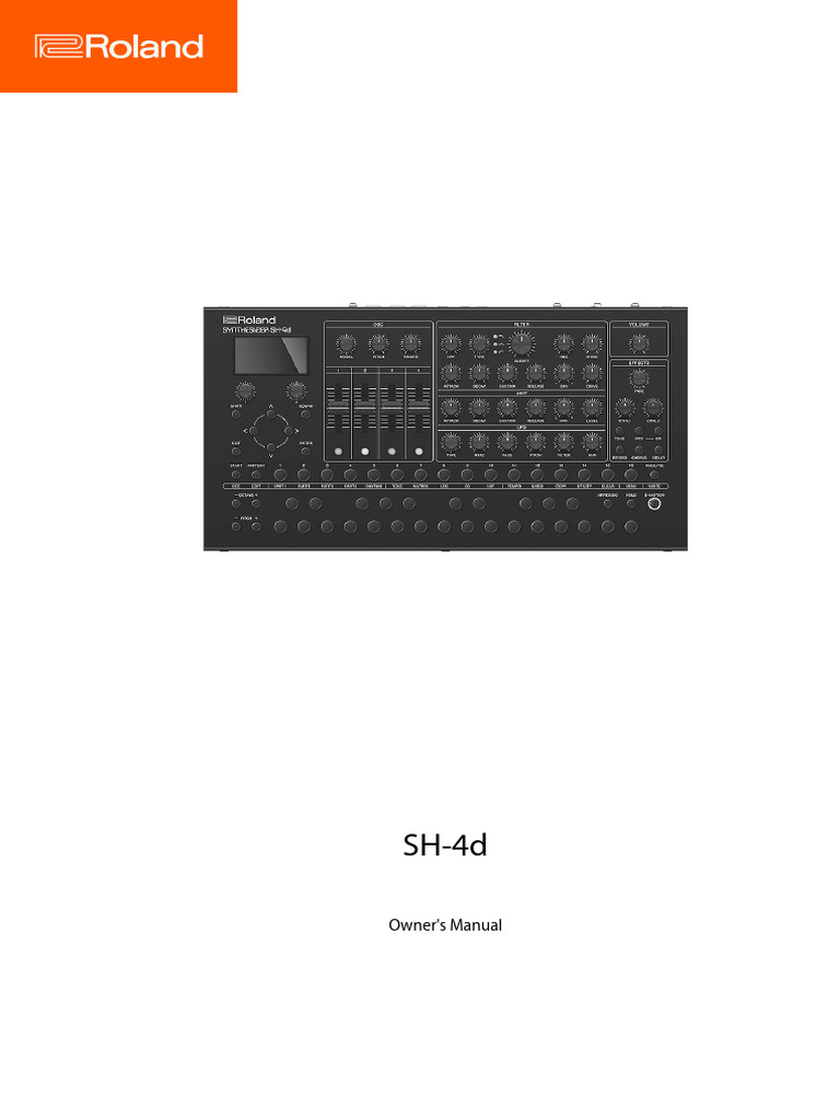 Owner's Manual | PDF | Usb | Synthesizer
