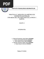 Practica 3 Materiales Volumetricos | PDF | Medición | Exactitud y precisión