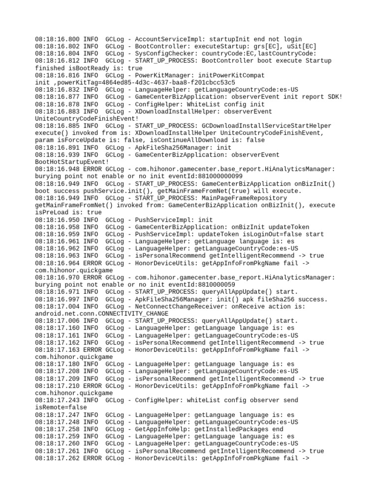 Game Center Startup Process Log | PDF | Computer Architecture | Hypertext