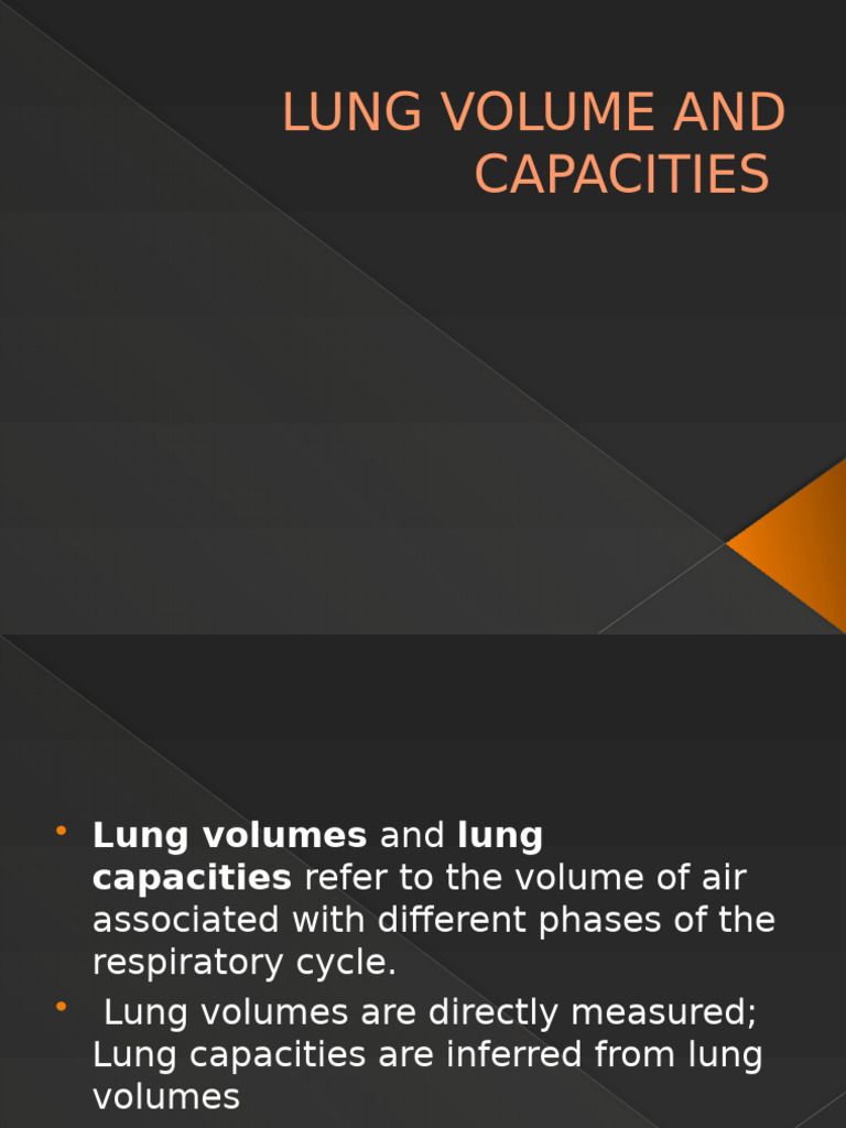 Understanding Lung Volumes and Capacities | PDF | Exhalation | Lung