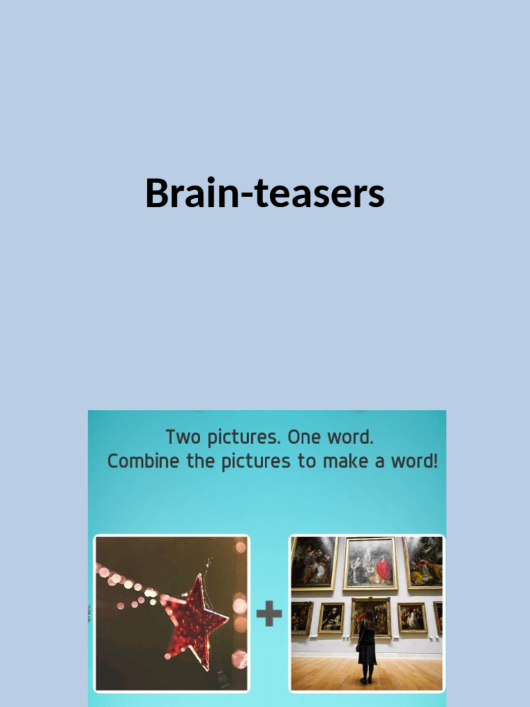 Brain Teasers | PDF