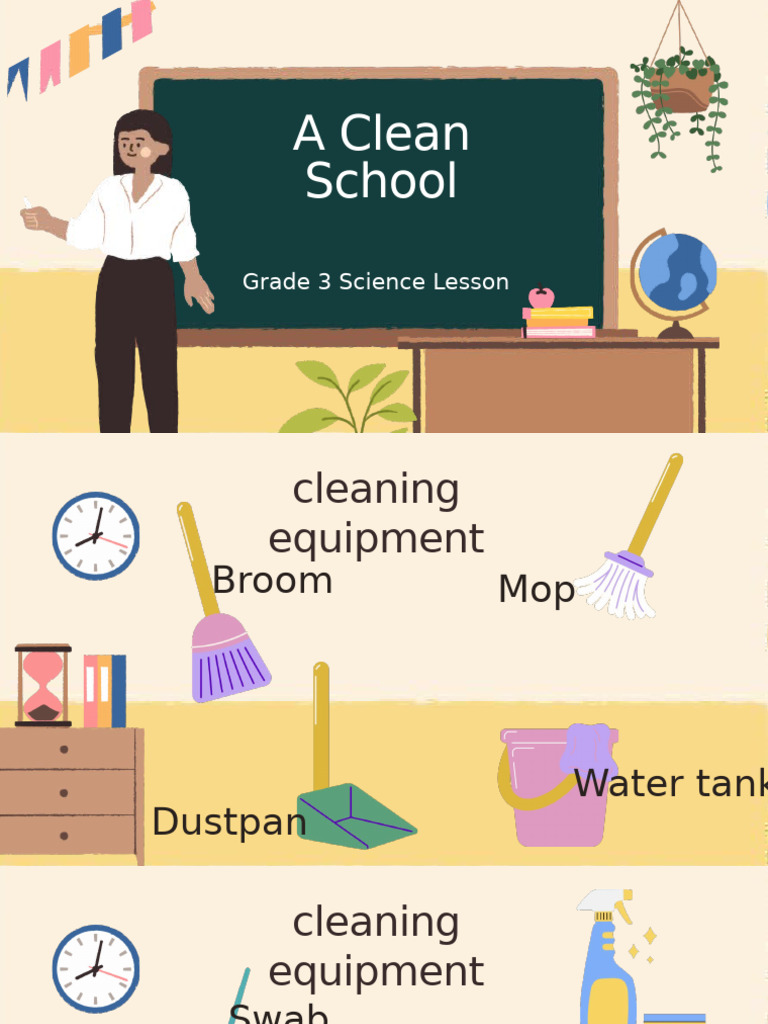 Keeping Our School Clean: Grade 3 Guide | PDF