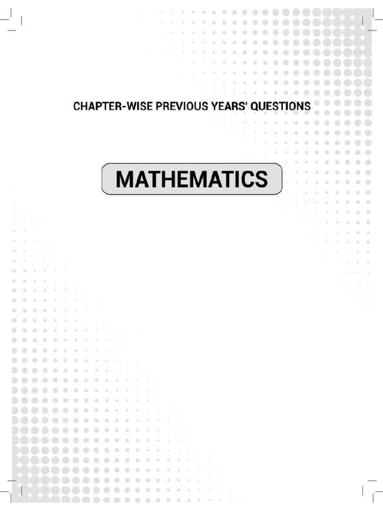 Maths Pyq 10 | PDF