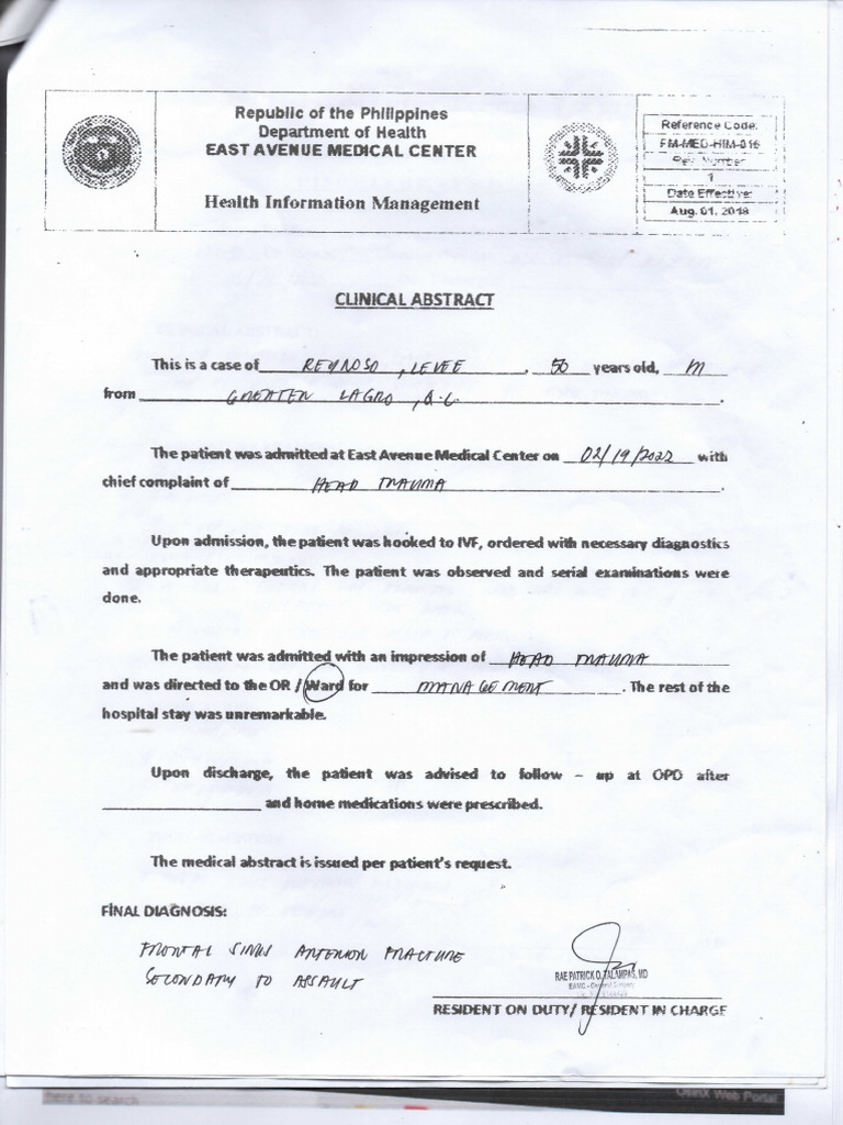 Clinical Abstract | PDF