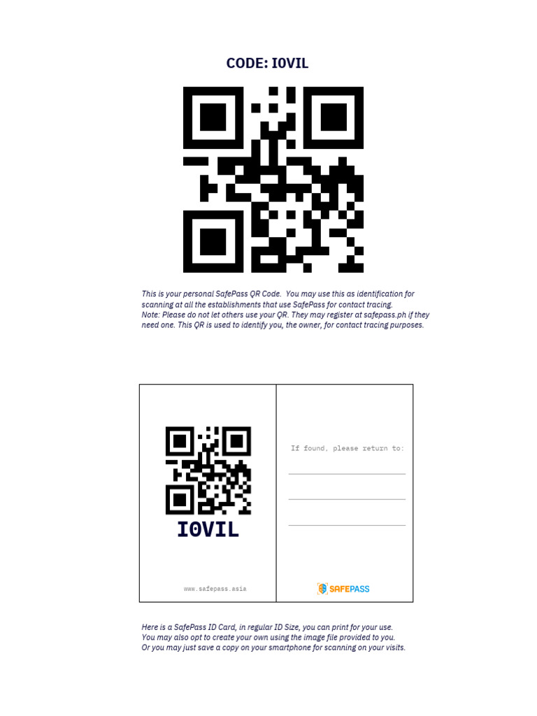 SafePass I0VIL | PDF