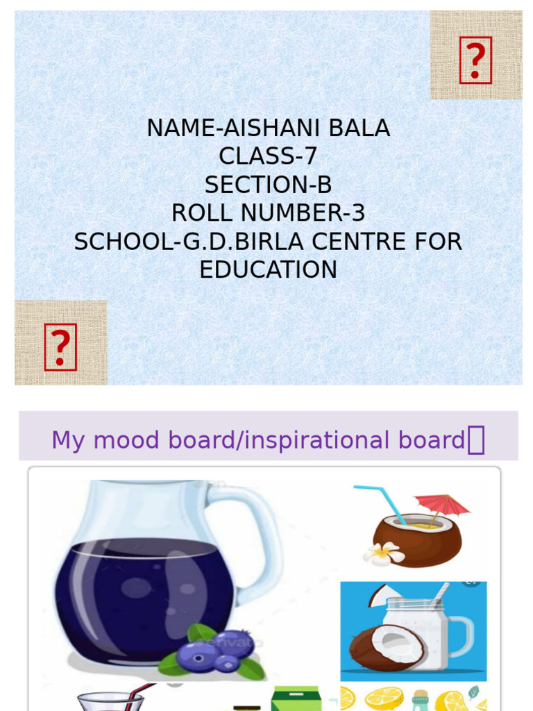 ECA Presentation Mood Board | PDF