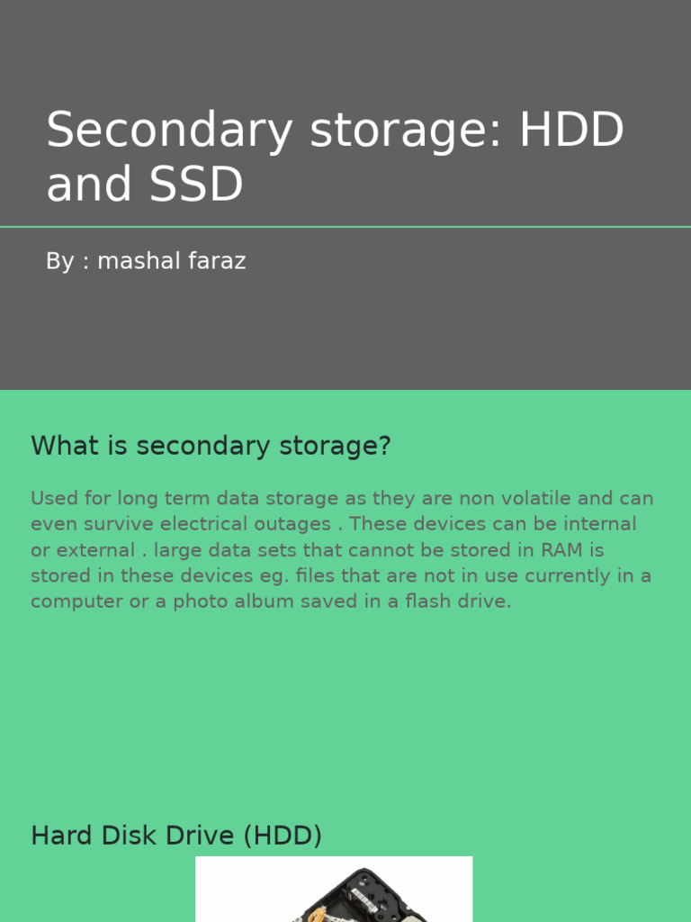 Storage Devices Pdf Hard Disk Drive Computer Data Storage