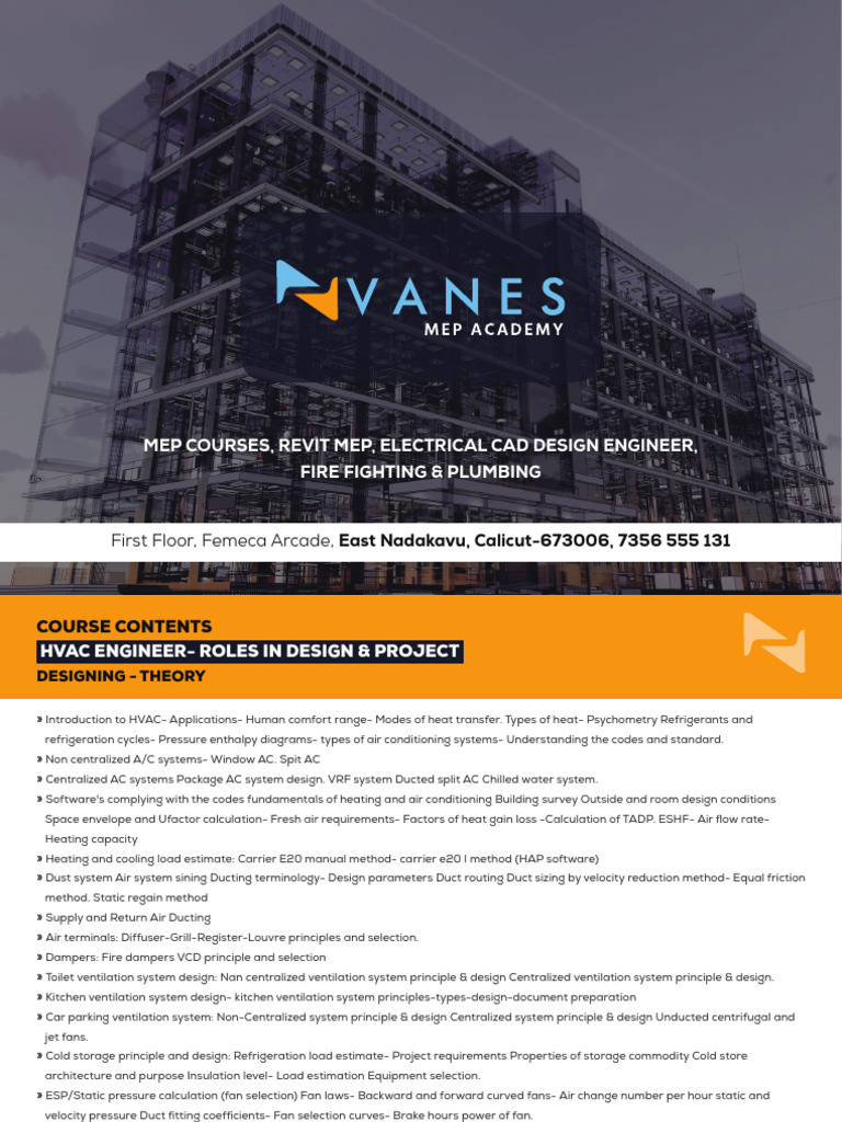 VANES MEP | PDF | Fire Sprinkler System | Air Conditioning