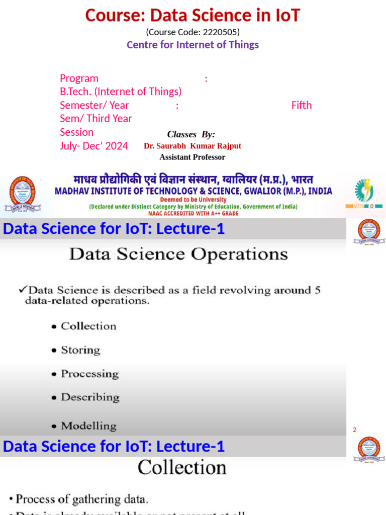 Data Science Lecture 1 - 2 | PDF | Technology & Engineering