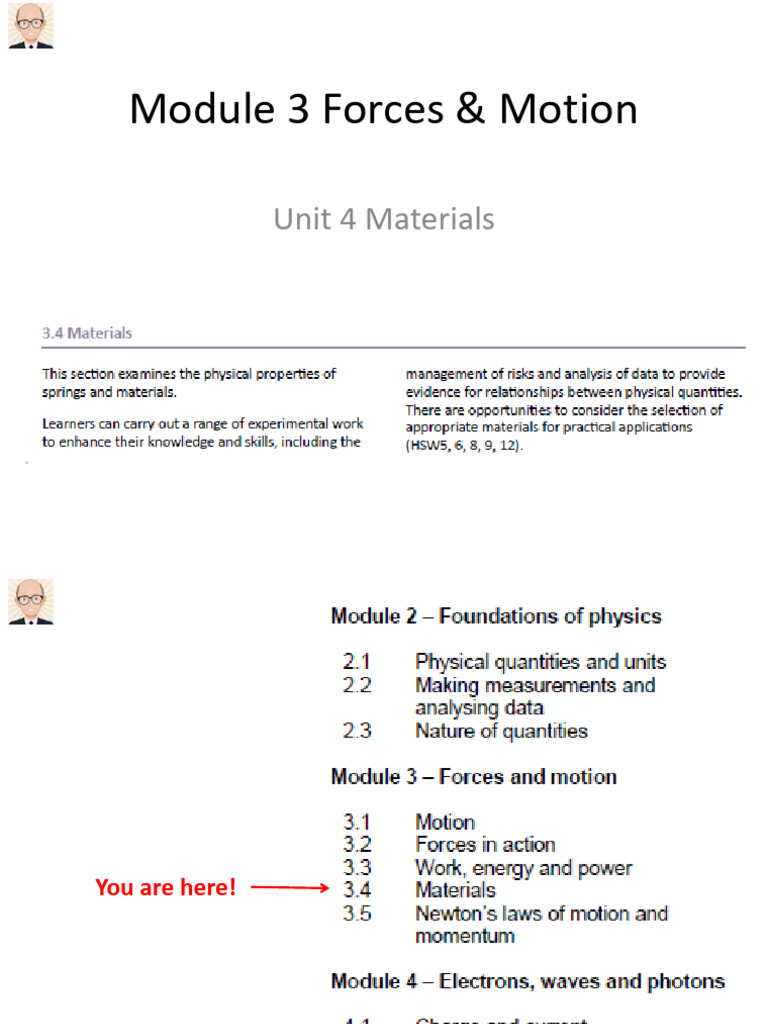 Forces and Motion: Materials Overview | PDF | Deformation (Engineering ...