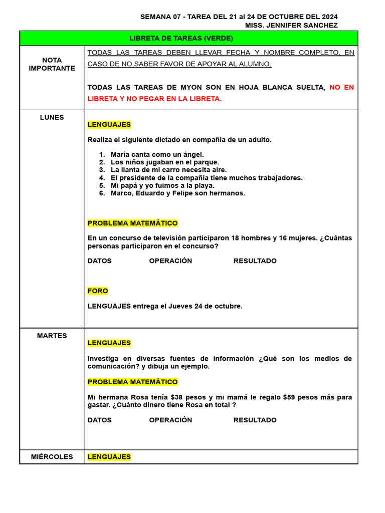Semana 07 Tarea | PDF