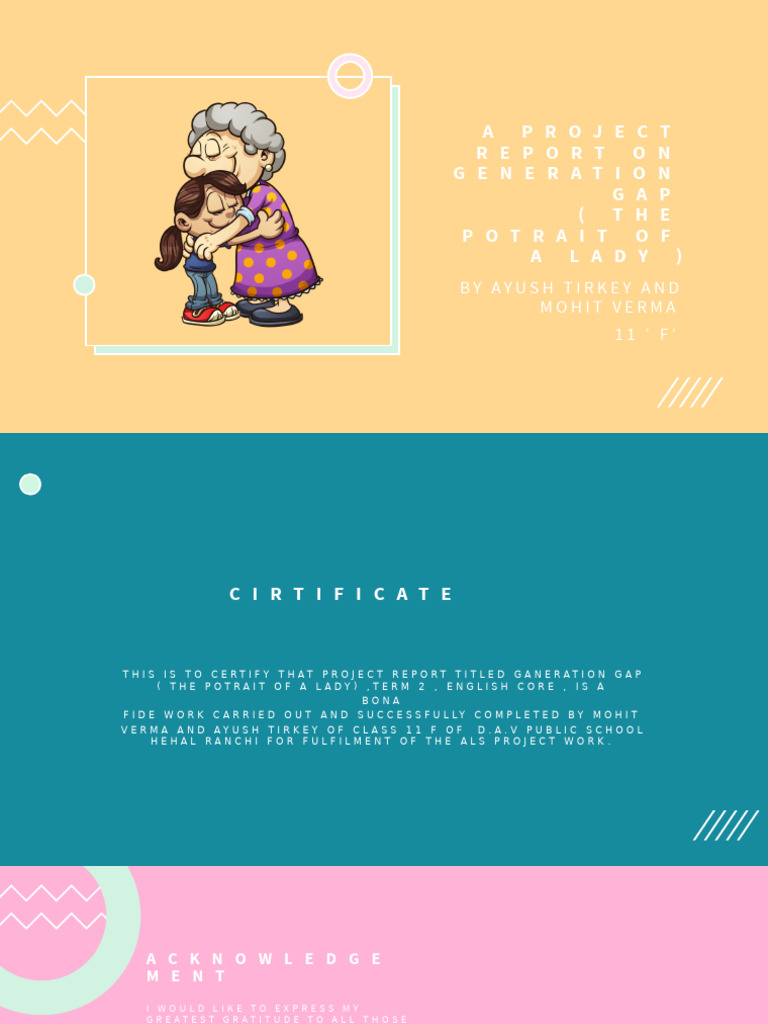 A Project Report On Generation Gap | PDF