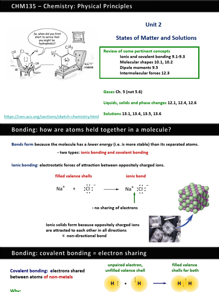 1st Third Slides Students Unit 2a | PDF | Chemical Bond ...
