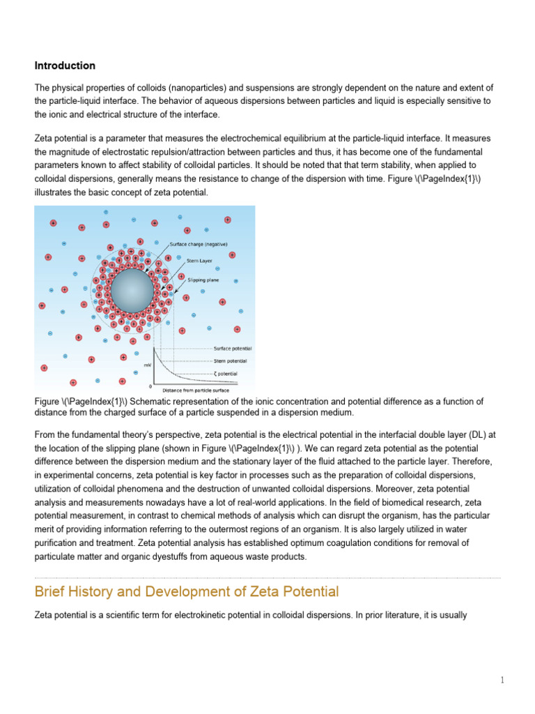 2.5_ Zeta Potential Analysis | PDF | Electrophoresis | Applied And ...