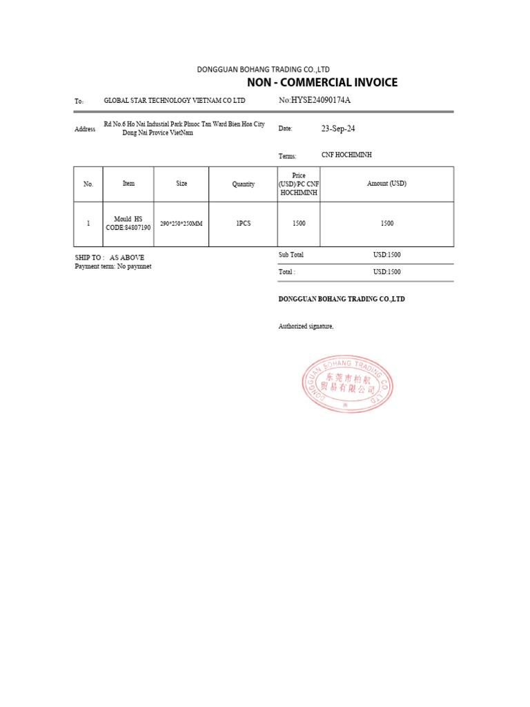 Non - Inv-20241030 | PDF
