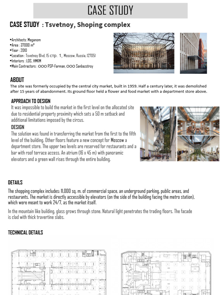 Tsvetnoy Shopping Complex Case Study | PDF | Art