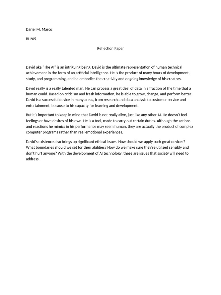 Reflection Paper Sts | PDF | Computers