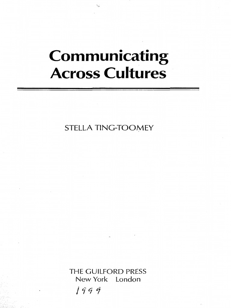 Communicating Across Cultures - Ting-Toomey, S - Guilford Press | PDF ...