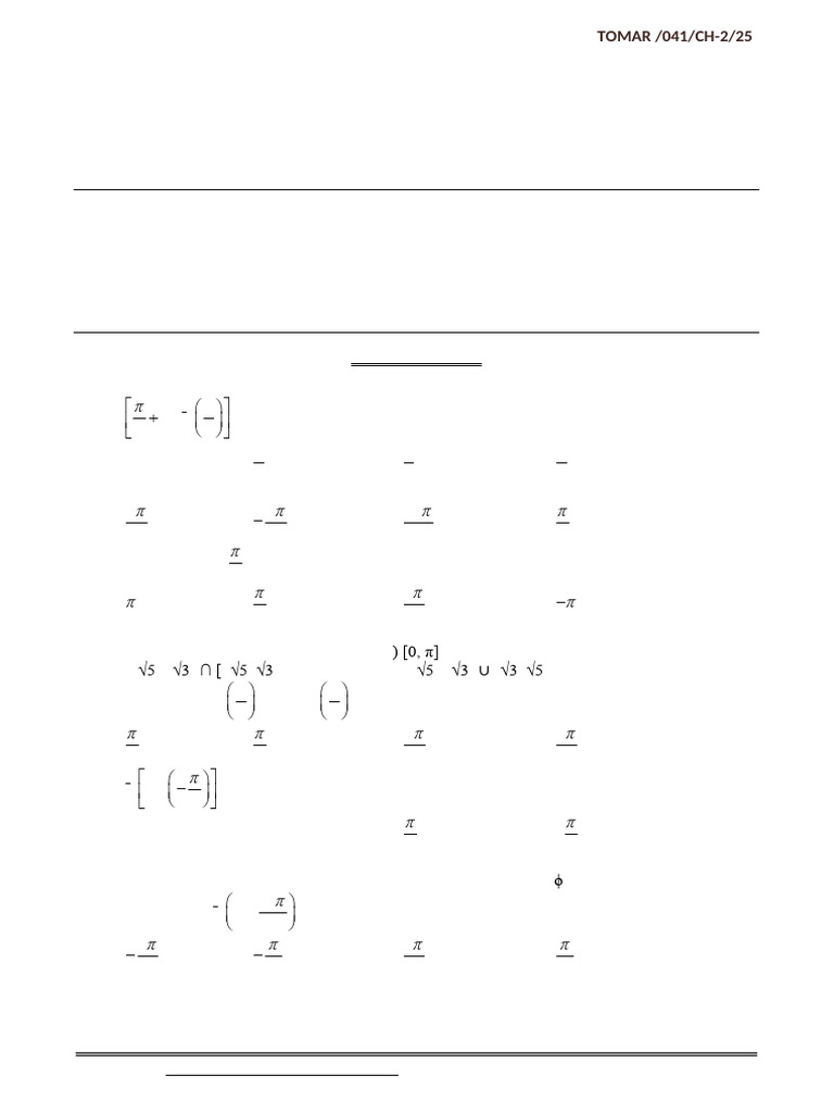 CHAPTER-2 INVERSE TRIGONOMETRY | PDF | Trigonometric Functions ... CHAPTER-2 INVERSE TRIGONOMETRY | PDF | Trigonometric Functions ...