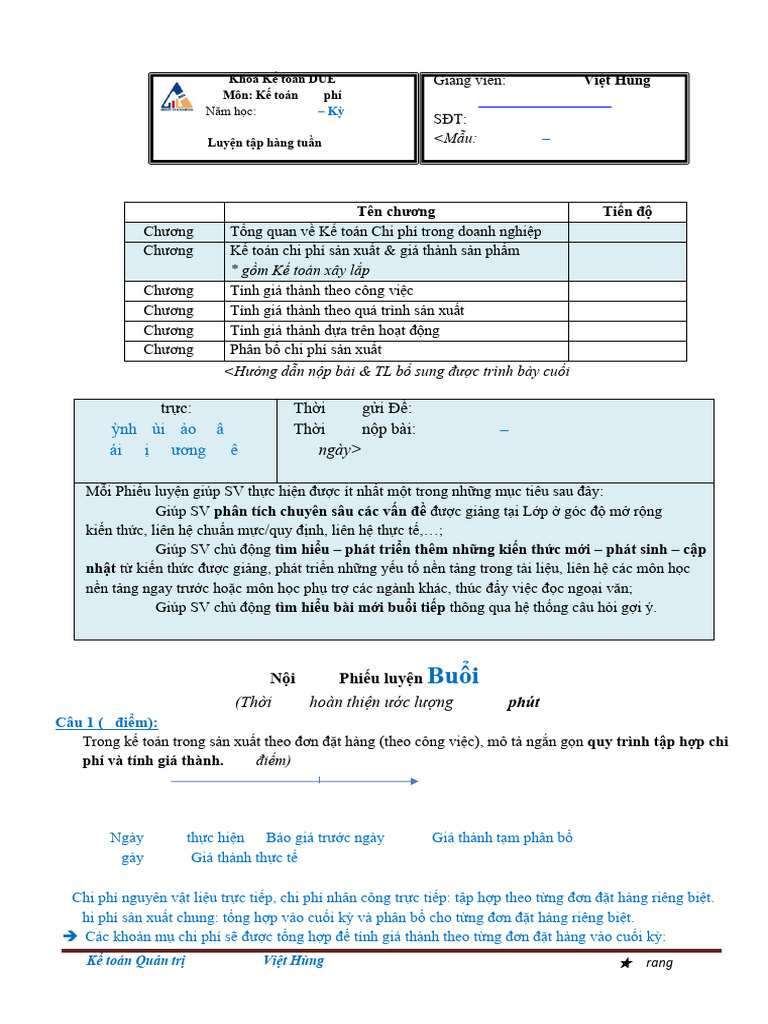 KTCP Buổi.04 Luyện Tập Đáp án BHT.T4 | PDF