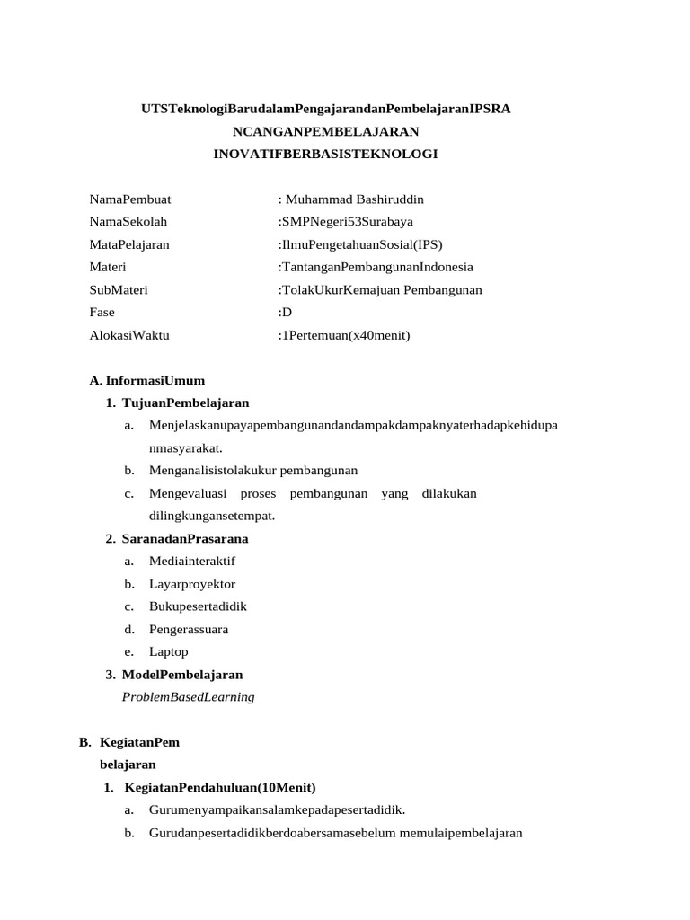 UTS Teknologi Baru | PDF