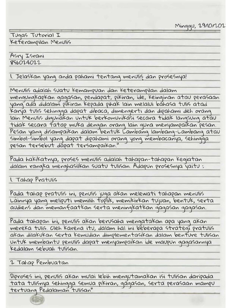 Tt1 Asry K. Menulis | PDF