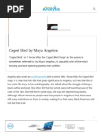 Caged Bird by Maya Angelou Poetry Foundation | PDF | Poetry