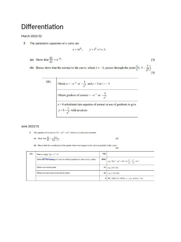 Differentiation-PPQ | PDF