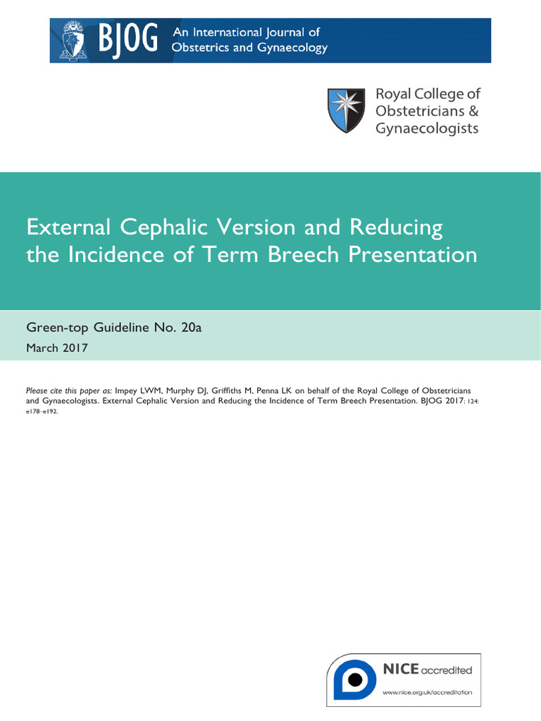 BJOG - 2017 - External Cephalic Version and Reducing The Incidence of ...