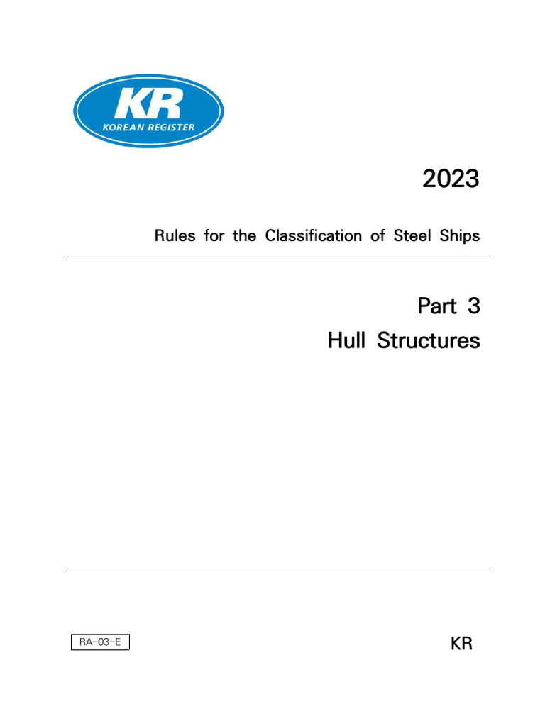 PART 3 - 2023 - Hull Structures | PDF | Deck (Ship) | Ships