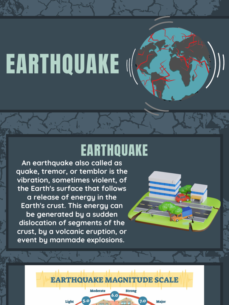 Earths Natural Disaster Education Presentation in Teal and Gray 3D ...