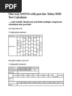 Tukey Test for Multiple Comparisons | PDF | Statistics | Analysis Of ...