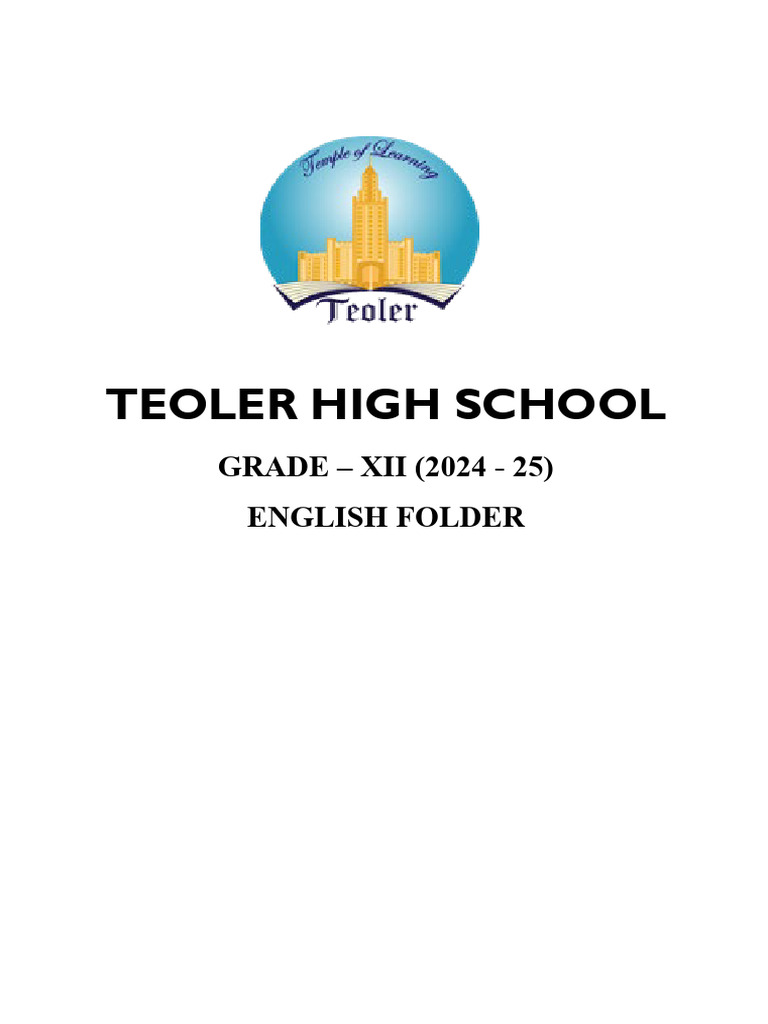 Grade XII English Folder | PDF | Malnutrition