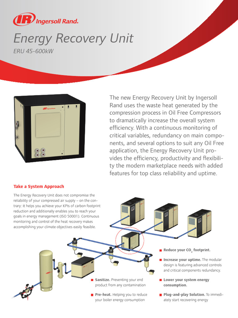 Ingersoll Rand Energy Recovery Unit | PDF | Energy Technology ...