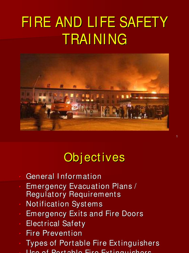 Fire and Life Safety Training Guide | PDF | Fires | Emergency Evacuation