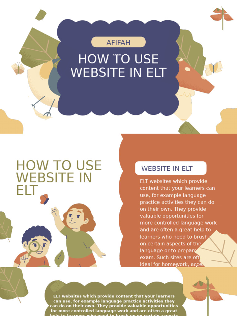 Afifah Ikrimah - How To Use Website in Elt | PDF | Lesson Plan | Teachers