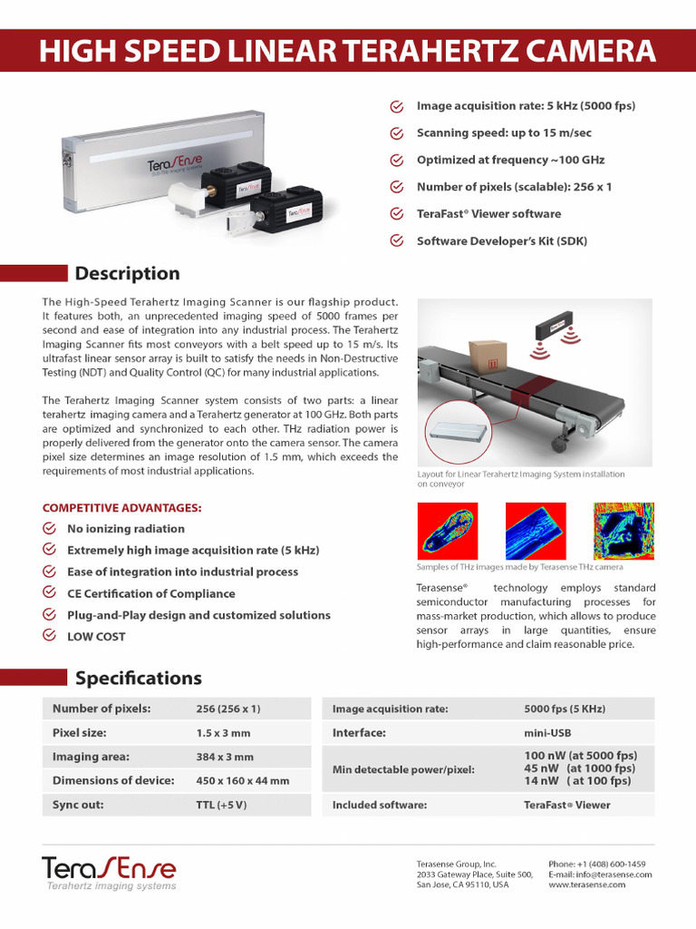 High Speed Linear THZ Camera and THZ Sources | PDF