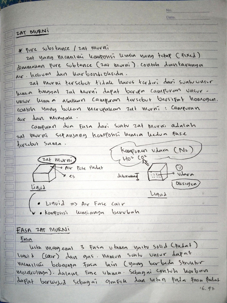 Rangkuman Termodinamika Zat Murni (Siti Aidah) | PDF