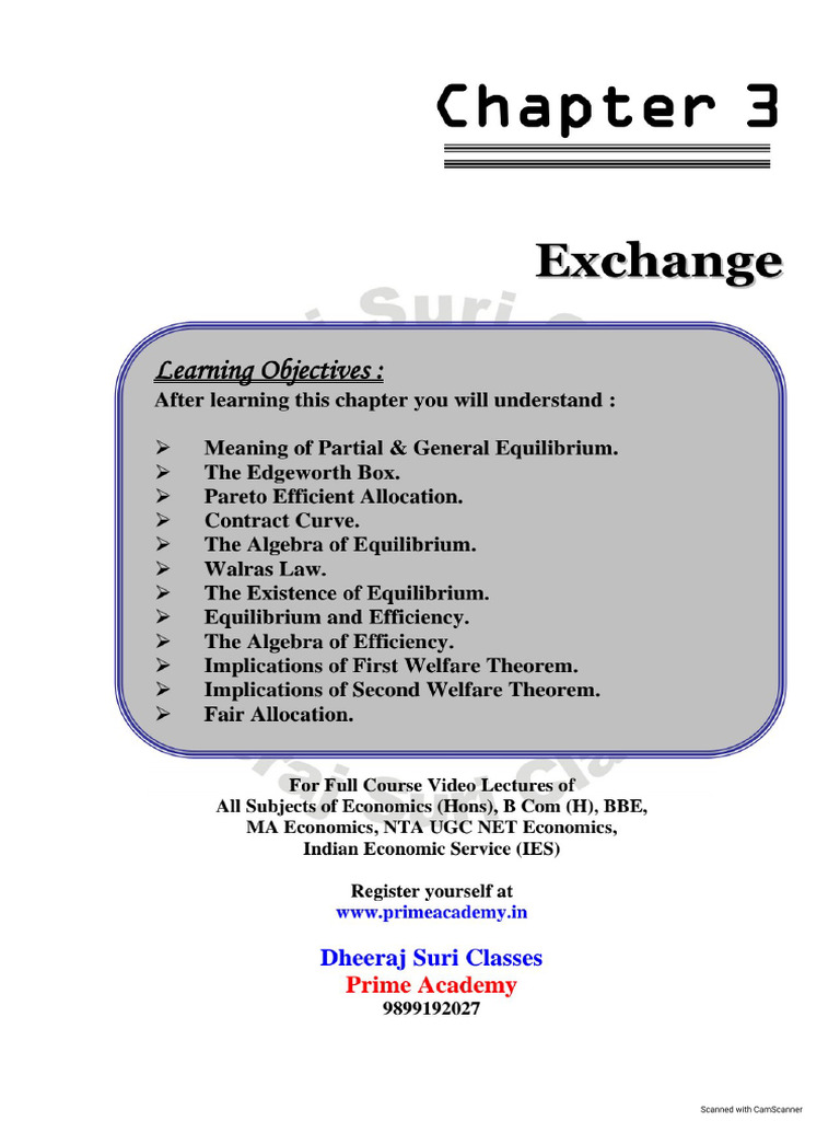 Chapter 3 Exchange | PDF