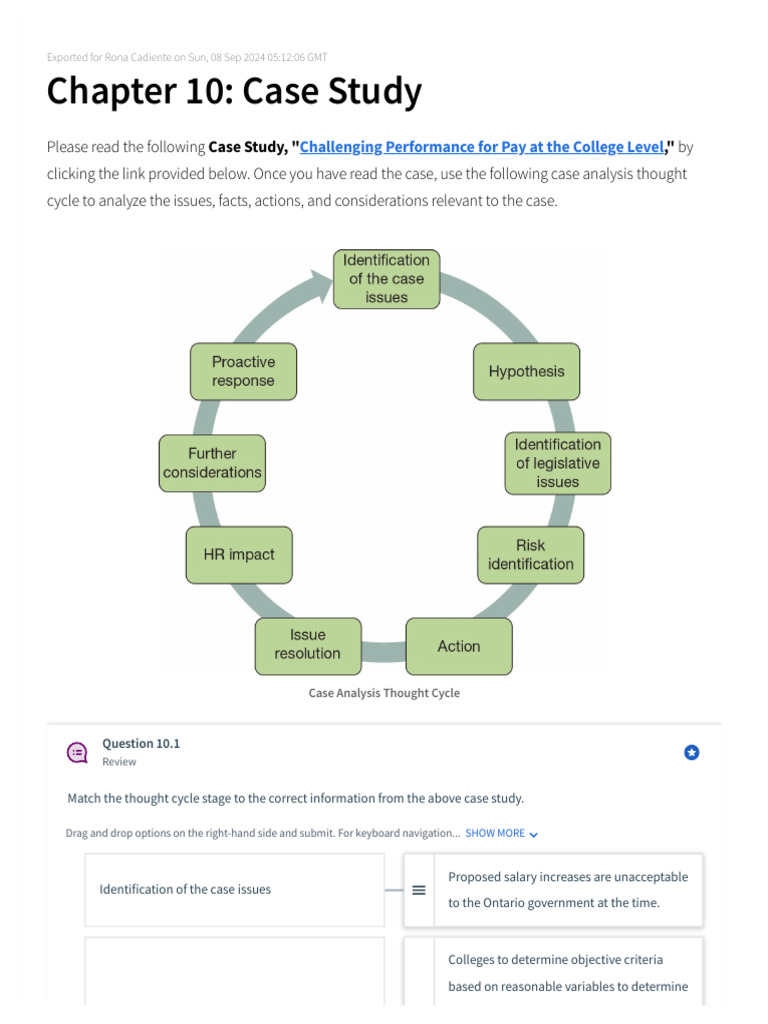 Chapter 10 - Case Study - Strategic Compensation | PDF | Cost Of Living | Executive Compensation