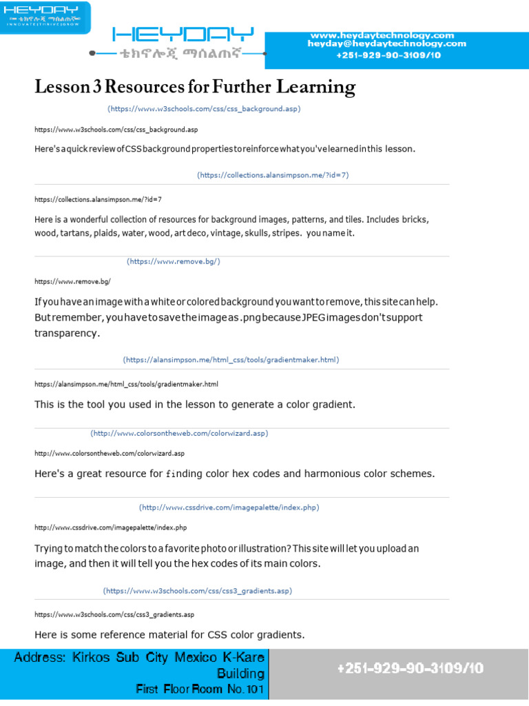 CSS Background Resources and Tools | PDF | Computers