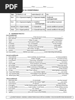 CONDITIONALS Exercises With Answer Key | PDF