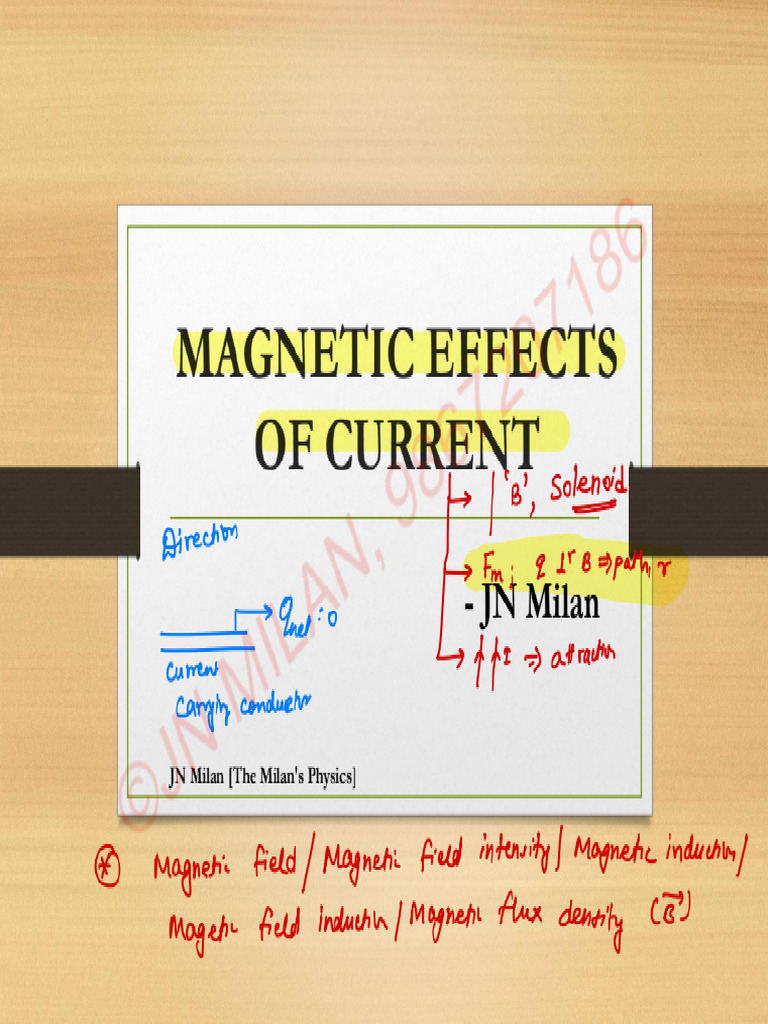 3.2. Magnetic Effects of Current | PDF