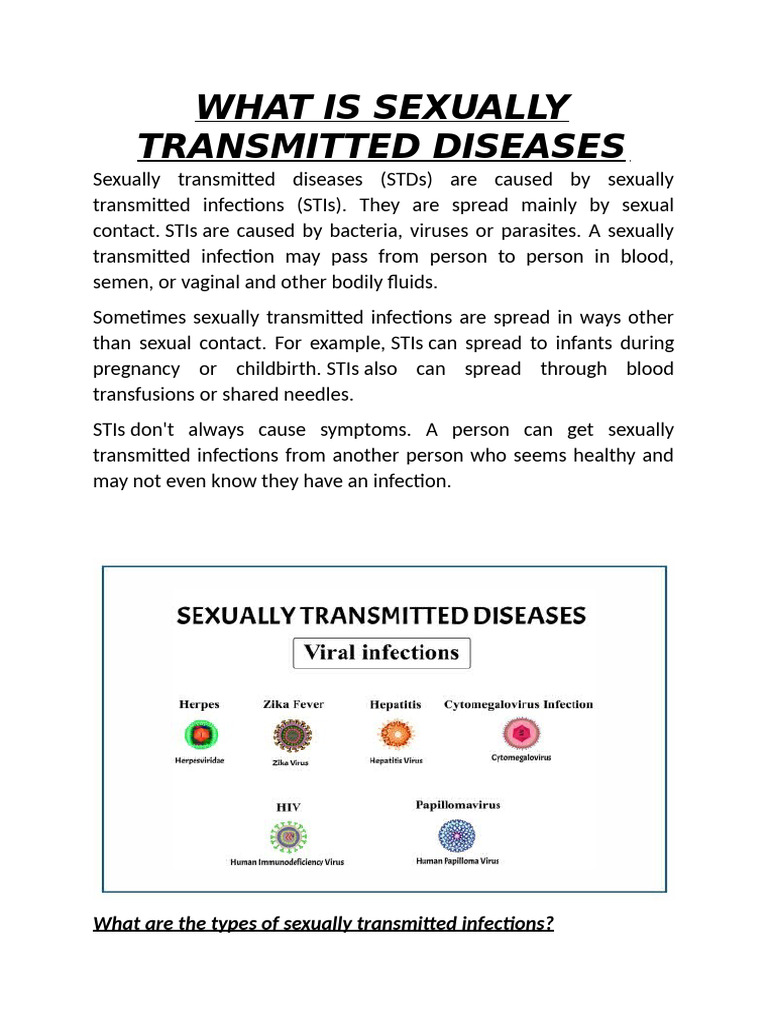 Understanding Sexually Transmitted Diseases | PDF | Sexually ...